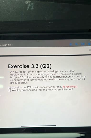 Solved Ecture 03 2exercise 33 Q2a New Rocket Launching
