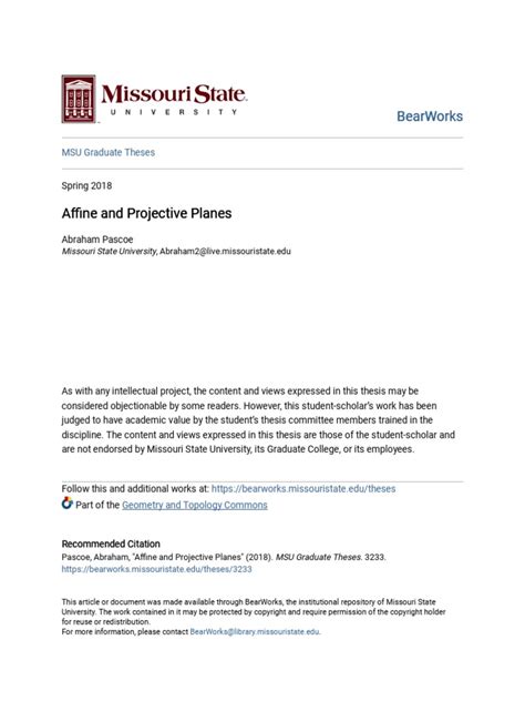 Affine And Projective Planes Pdf Projective Geometry Line Geometry