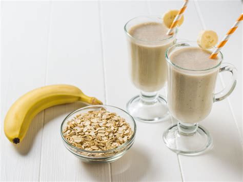 Bananen Haferflocken Shake Zum Abnehmen Sättigend Und Gesund
