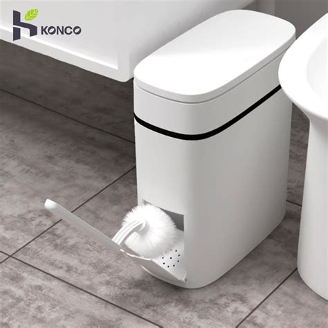 콘코 쓰레기통 및 화장실 브러시 세트 화장실 쓰레기통 및 화장실 브러시 욕실 홀더 세트휴지통 Aliexpress