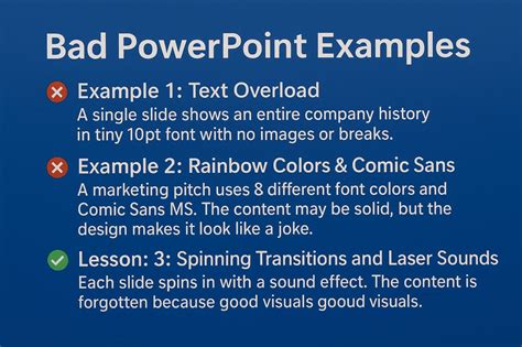 Bad Powerpoint Slides 10 Mistakes In Powerpoint Presentations