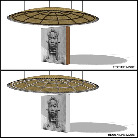 Some Texture Material Stay Present In Hidden Lines Mode Pro SketchUp Community