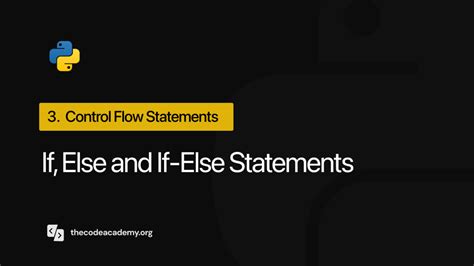 Understanding If Else Statements In Python A Beginners Guide