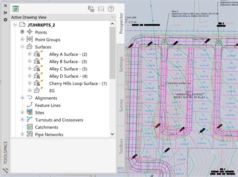 solved tin surface not following alignment autodesk community