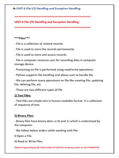 Python Notes Pdf Computer File Computing