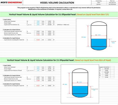 Pressure Vessel Weight Calculation Excel At Amber Toney Blog