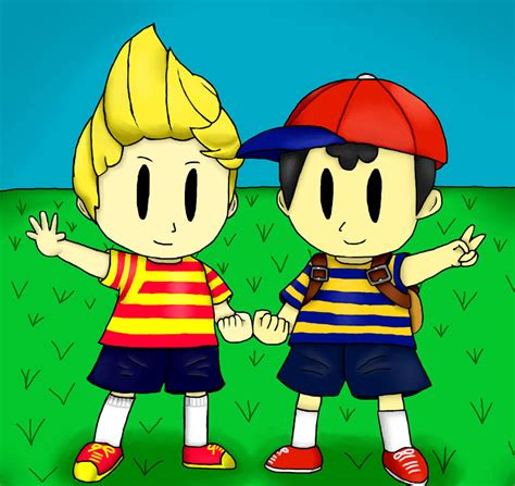 Ness And Lucas By Noteethbilly On Deviantart