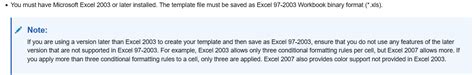 Bip Report Excel Template Allows Only 3 Formatting Rules — Oracle