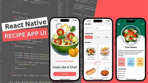 🔥 Food Recipe App Ui Expo React Native Youtube