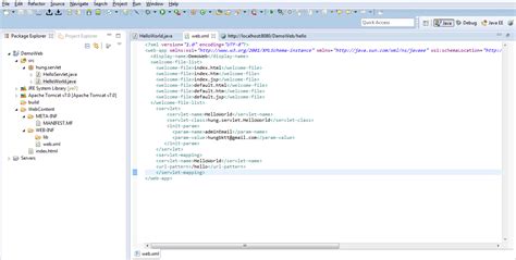 Nguyenhung Initialization Parmeter In Servlet