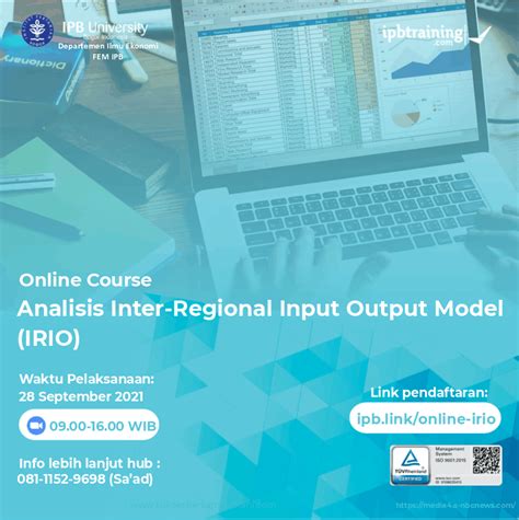 Ipb Training Online Course Analisis Inter Regional Input Output Model