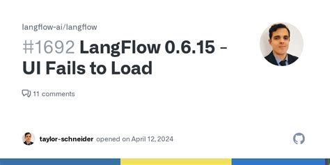 Langflow Ui Fails To Load Issue Langflow Ai Langflow Github