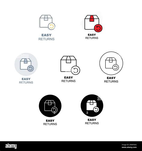 Easy Returns Icon Simple Returns Symbol Hassle Free Returns Emblem