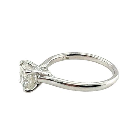 14k White Gold Diamond Engagement Ring For Sale At 1stdibs
