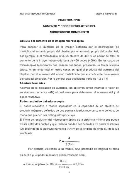 Práctica 4 Guia Pdf Resolución Angular Óptica