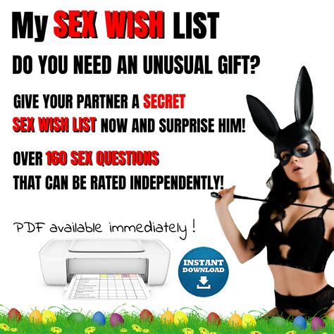 Easter Quick Gifts Sex Wish List For Men Babes Wifes Couples Year Anniversary Gifts For