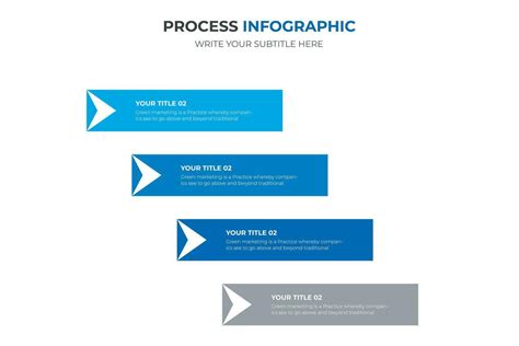 Flow Chart 4 Step Infographic Design Vector 27267967 Vector Art At Vecteezy