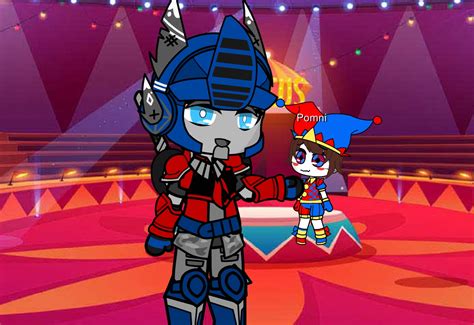 Optimus Prime Comforts Pomni By Samuraizachi093006 On Deviantart