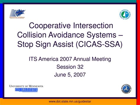 Ppt Cooperative Intersection Collision Avoidance Systems Stop Sign