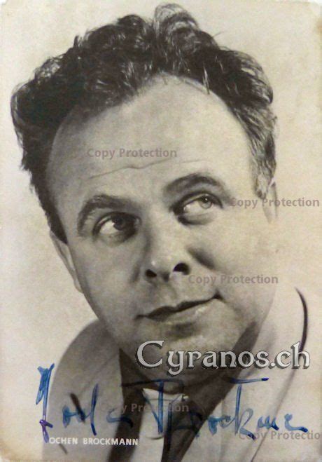Jochen Brockmann 1919 1990 Schauspieler Autogramm Wallace Gebraucht