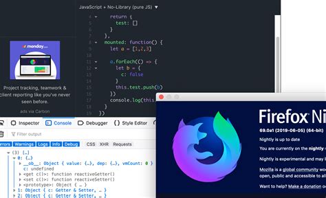 setting property of object in data to false becomes undefined in firefox 67 · issue 10106