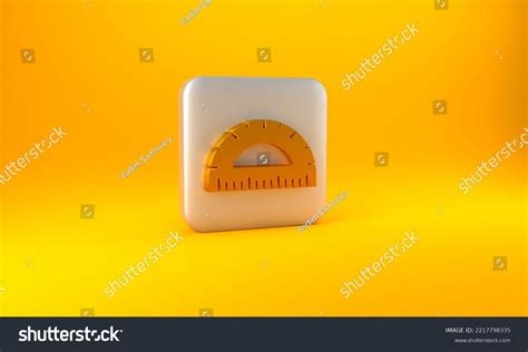 Gold Protractor Grid Measuring Degrees Icon Stock Illustration 2217798335 Shutterstock