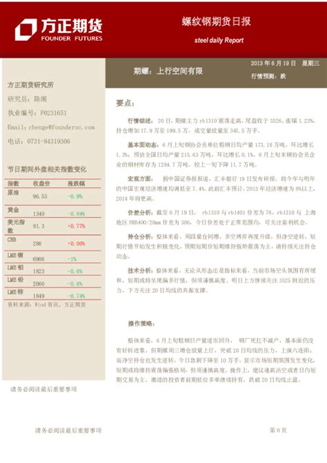 螺纹钢期货日报：上行空间有限