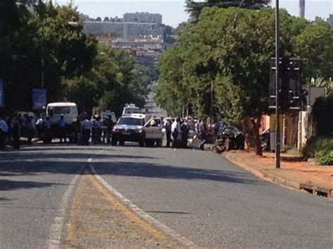 Car Crash Audi R8 V10 Spyder Crashes In Johannessburg