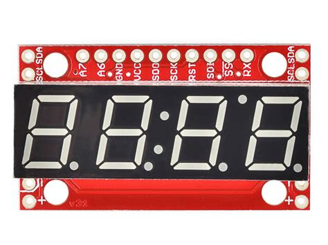 Sparkfun 7 Segment Serial Display White Com 11629 디바이스마트