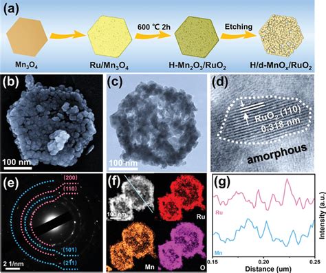 A Schematic Illustration Of The Synthesis Of H D‐mnox‐ruo2 B Sem C Download Scientific