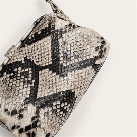 Roha Bag S Off White Python Pattern Balagan Studio