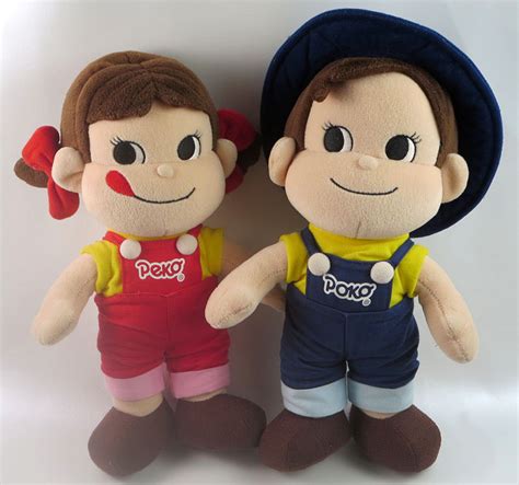 Yahoo オークション 不二家 ペコちゃん ポコちゃん 人形 ぬいぐるみ