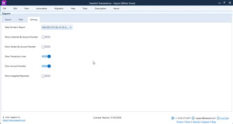 export transactions lists from quickbooks desktop using saasant