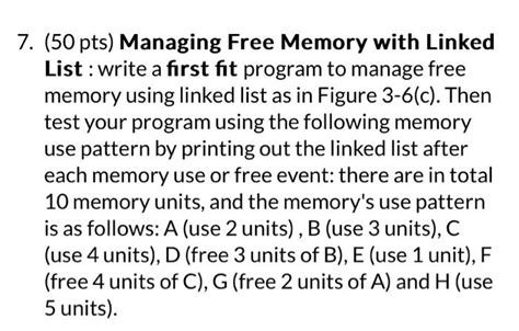 Solved With A Bitmap Memory Is Divided Into Allocation