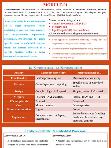 01 Module 1 Mc 2022 23 Pdf Microcontroller Embedded System