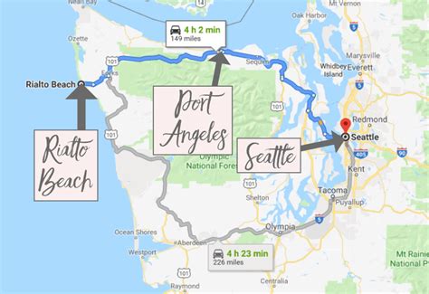 Washington Beaches Map