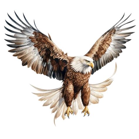 장엄한 깃털과 하얀 날개를 뻗은 즐거운 독수리 독수리 새 투명한 Png 일러스트 및 이미지 에 대한 무료 다운로드 Pngtree