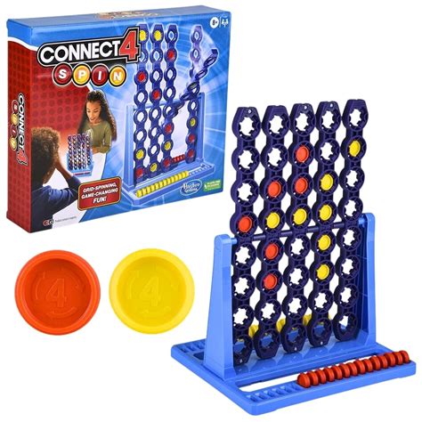 Hasbro Gaming Connect 4 Spin Game Features Spinning Connect 4 Grid 2