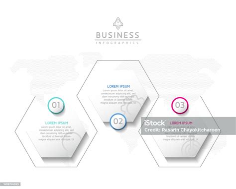 벡터 비즈니스 프리젠 테이션 연결 단계 인포 그래픽 템플릿 3에 대한 스톡 벡터 아트 및 기타 이미지 3 디자인 요소 인포그래픽 Istock