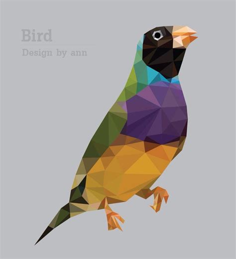 Design Bird Polygon