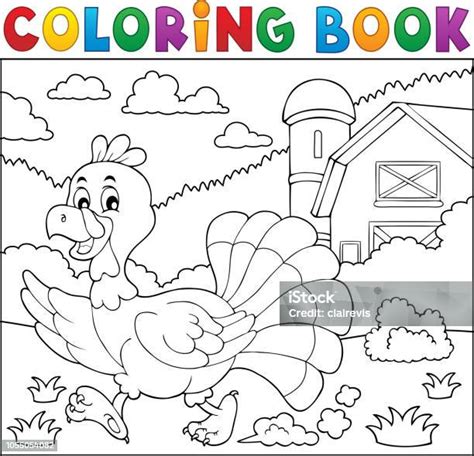 สมุดระบายสีวิ่งนกไก่งวง 2 ภาพประกอบสต็อก ดาวน์โหลดรูปภาพตอนนี้ กระดาษระบายสี ศิลปะลายเส้น