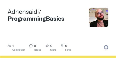 Github Adnensaidiprogrammingbasics