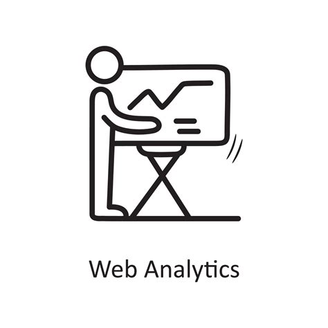 Web Analytics Vector Outline Icon Design Illustration Business Symbol On White Background Eps