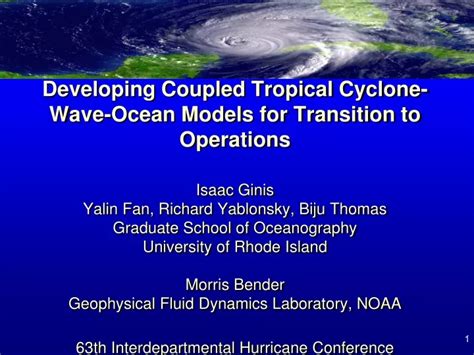 Ppt Coupled Hurricane Ocean Models Transitioned To Operations Powerpoint Presentation Id9646385