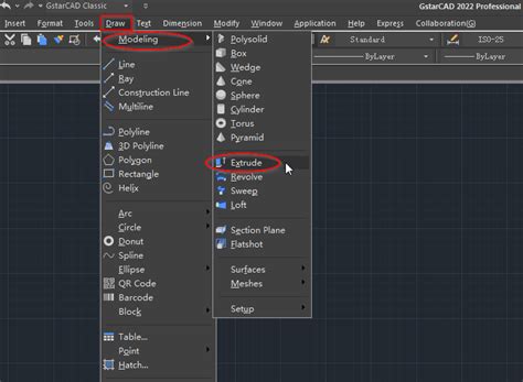 How To Use Extrude Command To Create 3d Objects Gstarcad