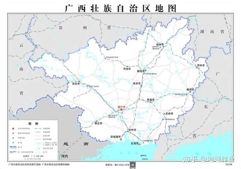 广西省地图广西省各城市地图 知乎