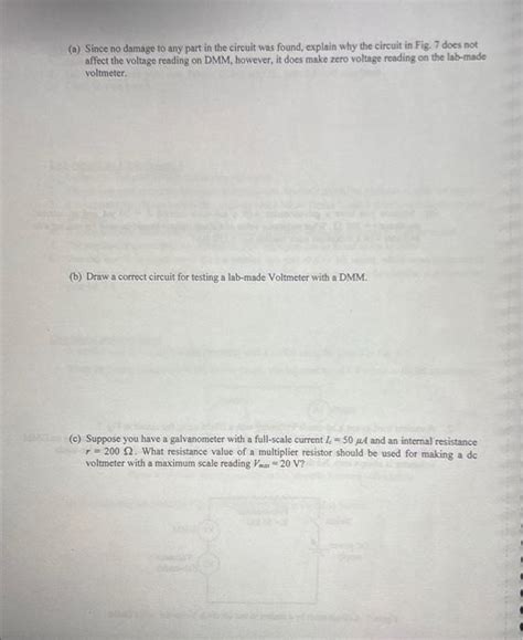 Solved A Student Tried To Test A Lab Made Voltmeter With Chegg