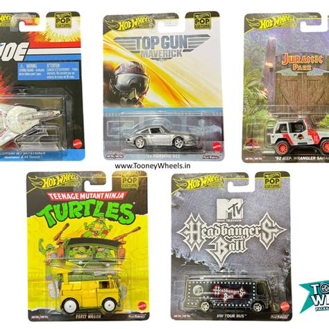 Hotwheels Premium Pop Culture 2025 Set Of 5 Cars Tooney Wheels