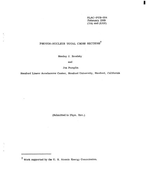 Pdf Photon Nucleus Total Cross Sections
