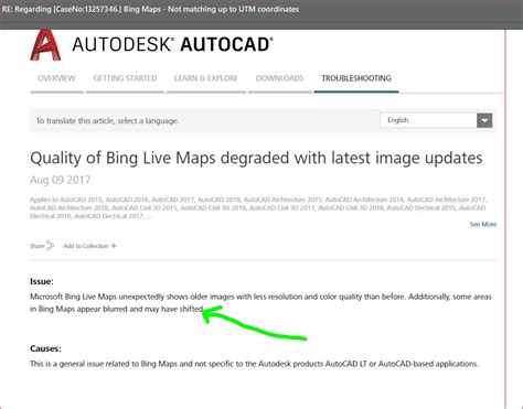 Bing Aerial Off 4 Feet From Our Coordinate System Autodesk Community